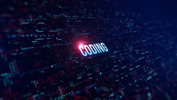 Coding Digital Background, Motion Graphics | VideoHive