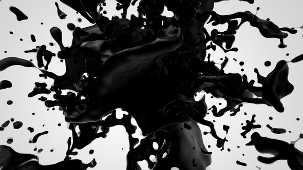 Pouring Ink Splash, Motion Graphics | VideoHive