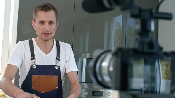 Chef Recording Cooking Show, Stock Footage | VideoHive