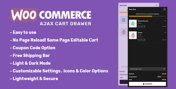 WooCommerce AJAX Cart Drawer by ArifursDev | CodeCanyon