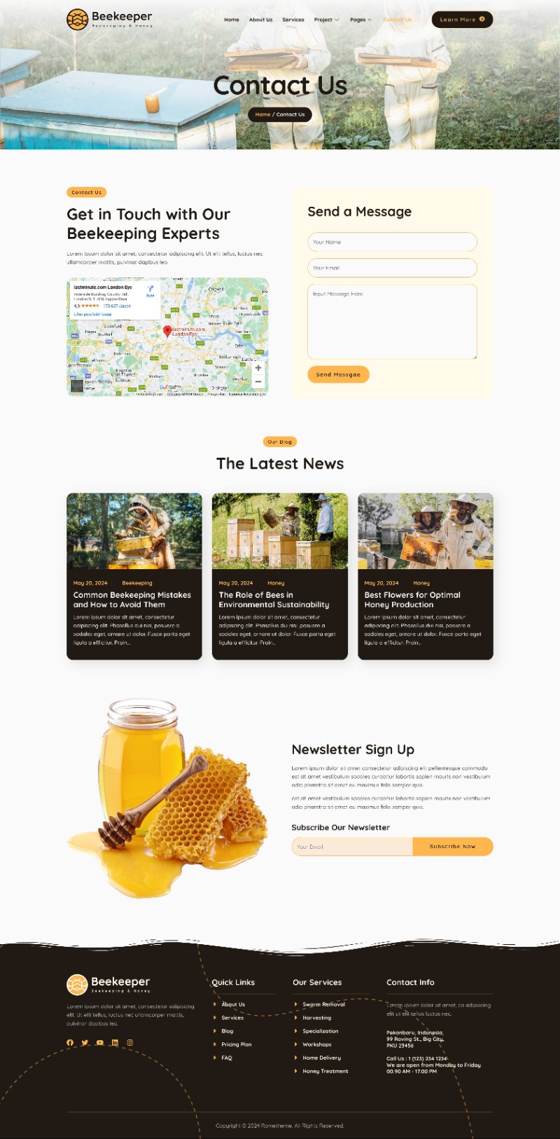 Beekeeper - Beekeeping & Honey Elementor Template Kit by Rometheme