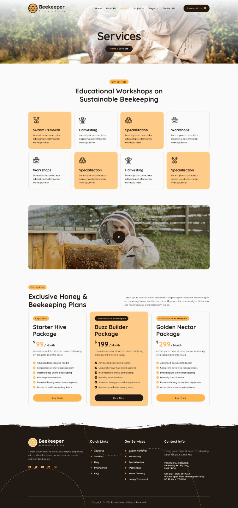 Beekeeper - Beekeeping & Honey Elementor Template Kit by Rometheme