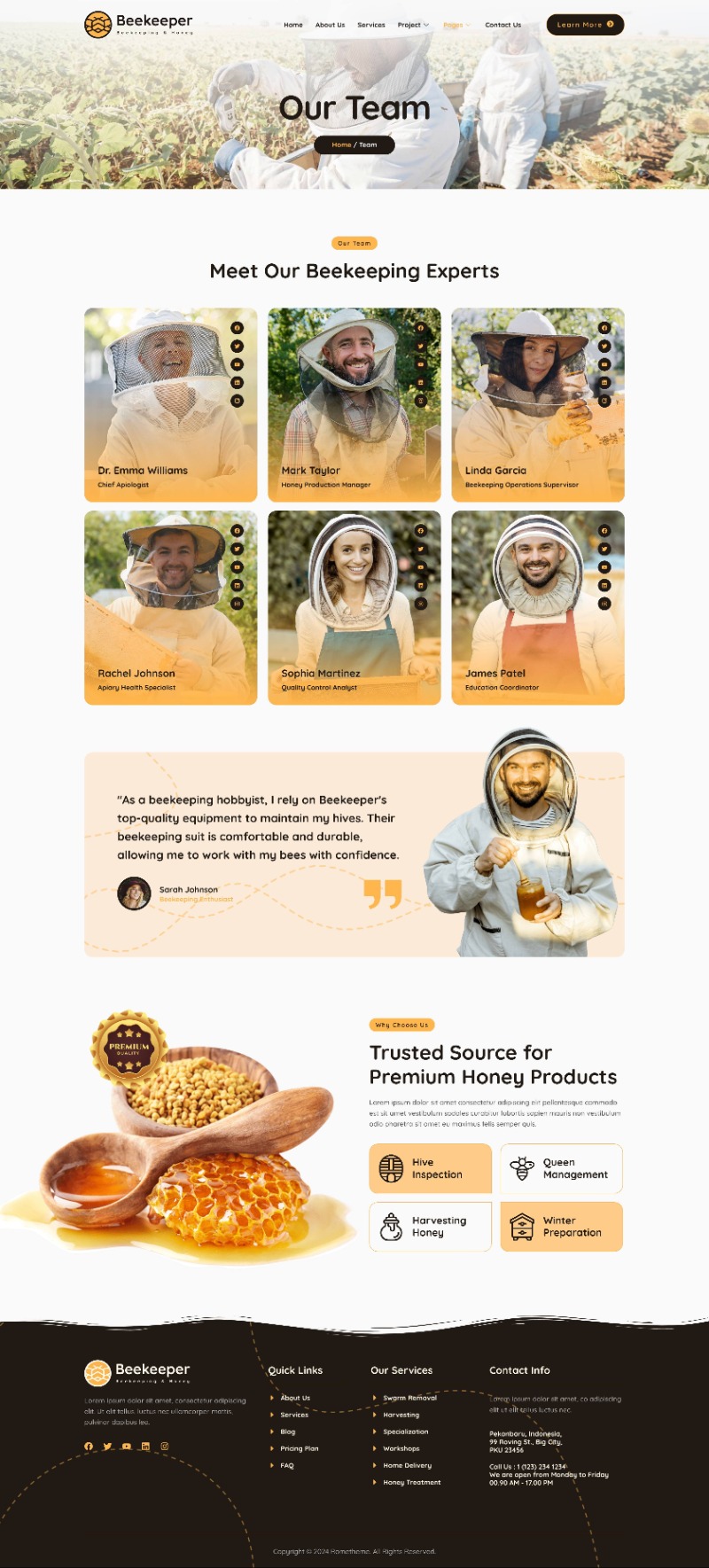 Beekeeper - Beekeeping & Honey Elementor Template Kit by Rometheme