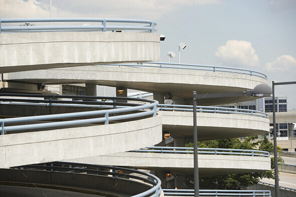 Spiral ramp of a multi-level parking garage Stock Photo by Image-Source