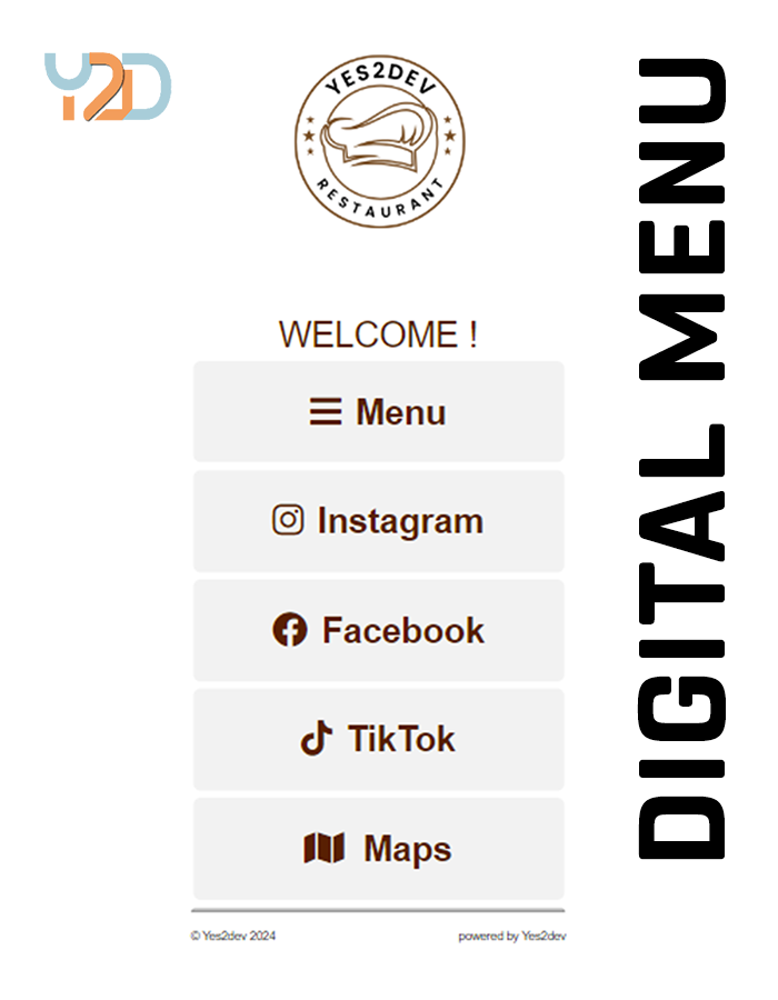 Template Digital Menu - Restaurant Coffe - HTML5 CSS3 JS by Yes2dev
