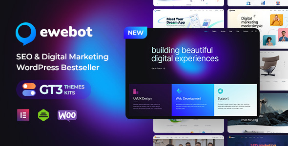 Ewebot - SEO Marketing Digital Agency WordPress Theme by GT3themes