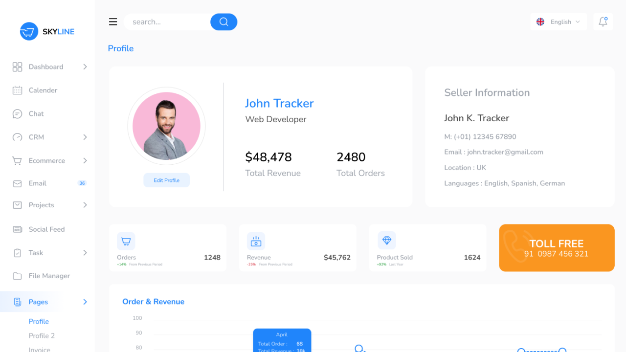 Skyline - Flutter Web ProKit with 85+ Pages UI Kits With AI Gemini by ...