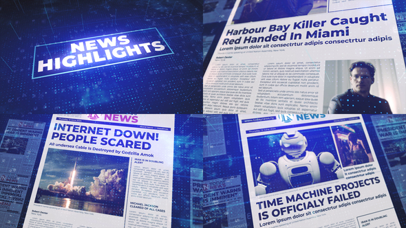 News Clips Highlights, After Effects Project Files | VideoHive