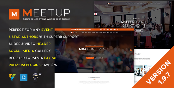 Meetup - Conference Event WordPress Theme by TemPlaza-Hub | ThemeForest