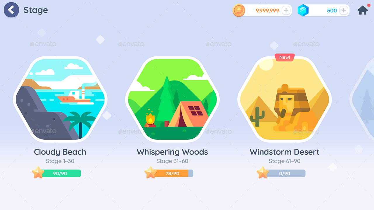 GUI Pro - Casual Game(Vol 1), Game Assets | GraphicRiver