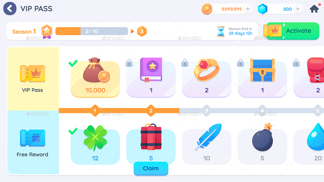 GUI Pro - Casual Game(Vol 1), Game Assets | GraphicRiver