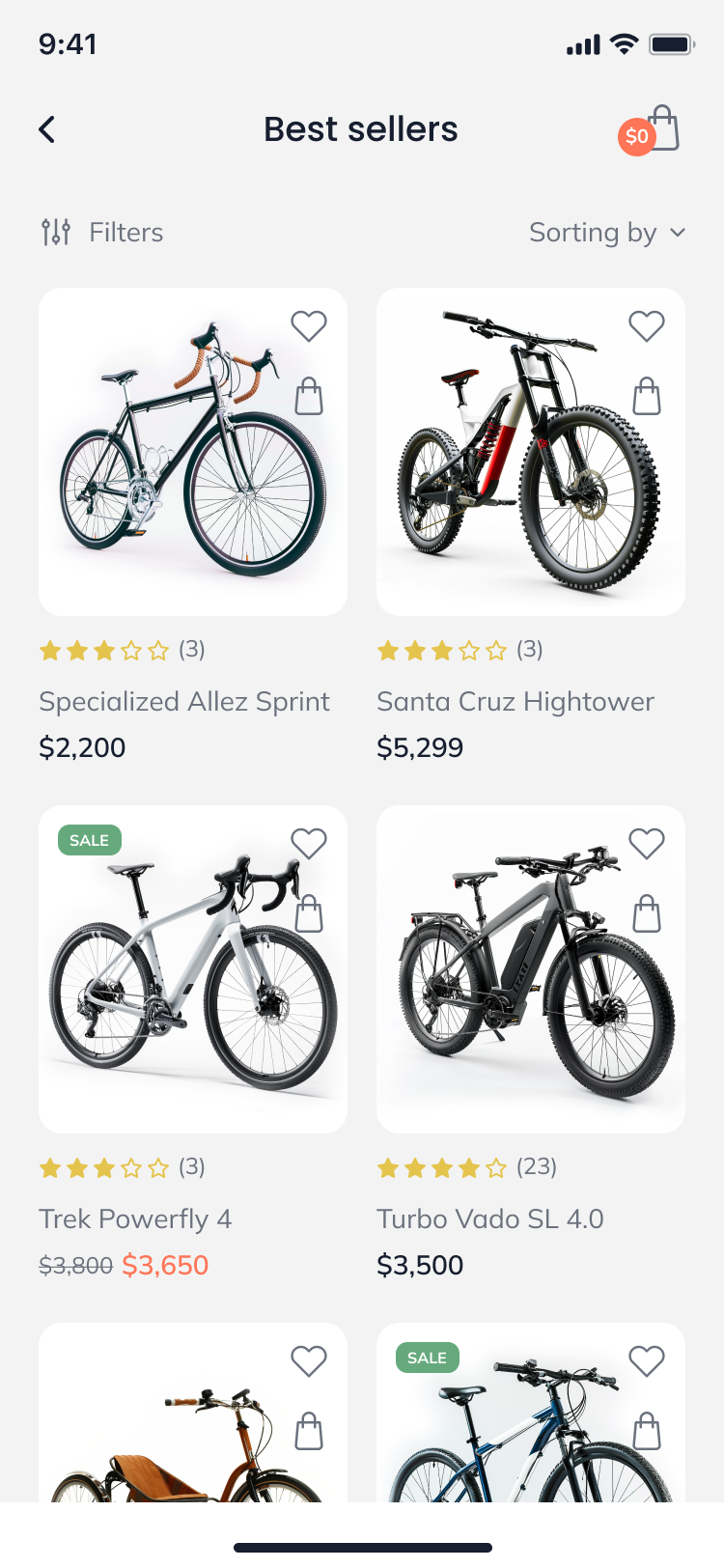 SpinRide - Bike Store Mobile App Figma UI Template by George_Fx ...