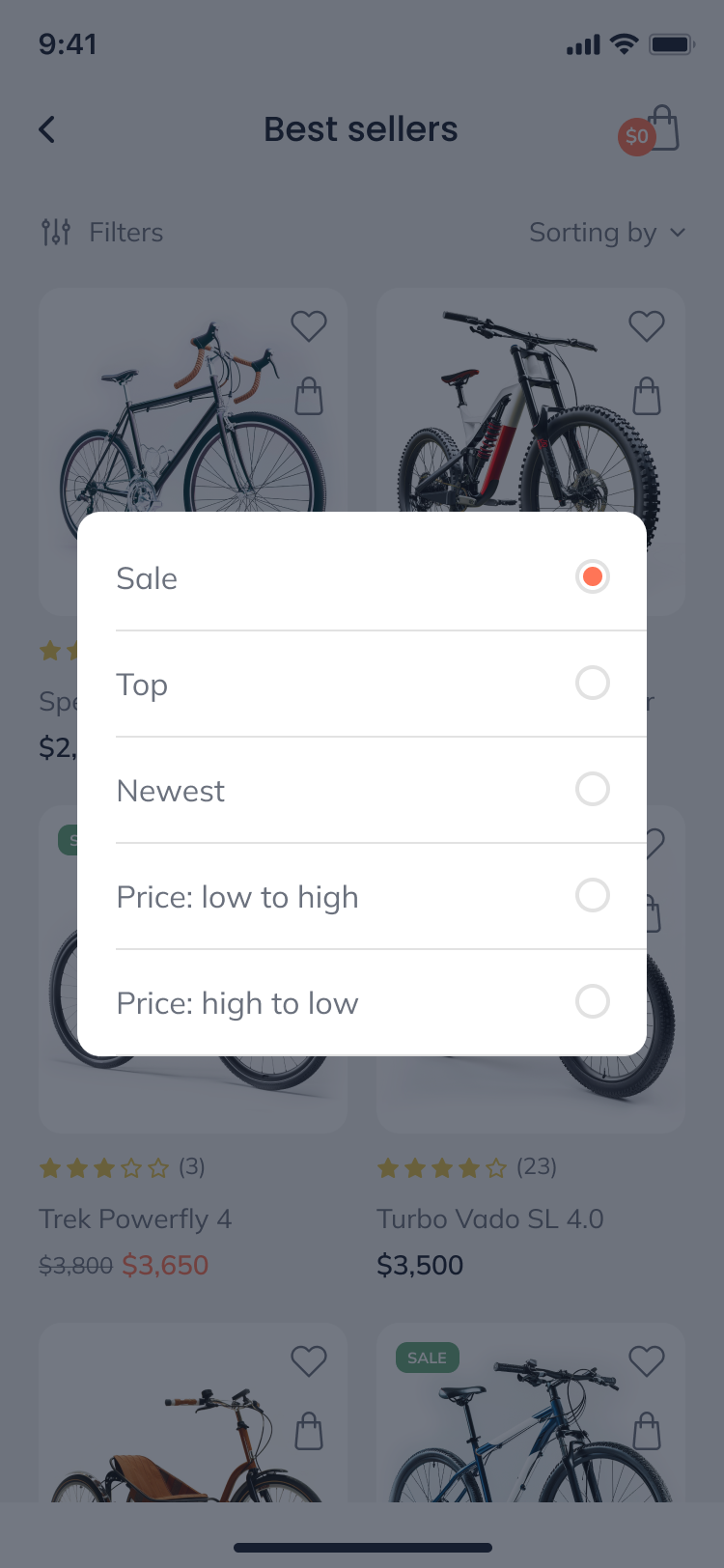 SpinRide - Bike Store Mobile App Figma UI Template by George_Fx ...