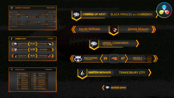 Cyber Games Lower Thirds | DaVinci Resolve, DaVinci Resolve Templates