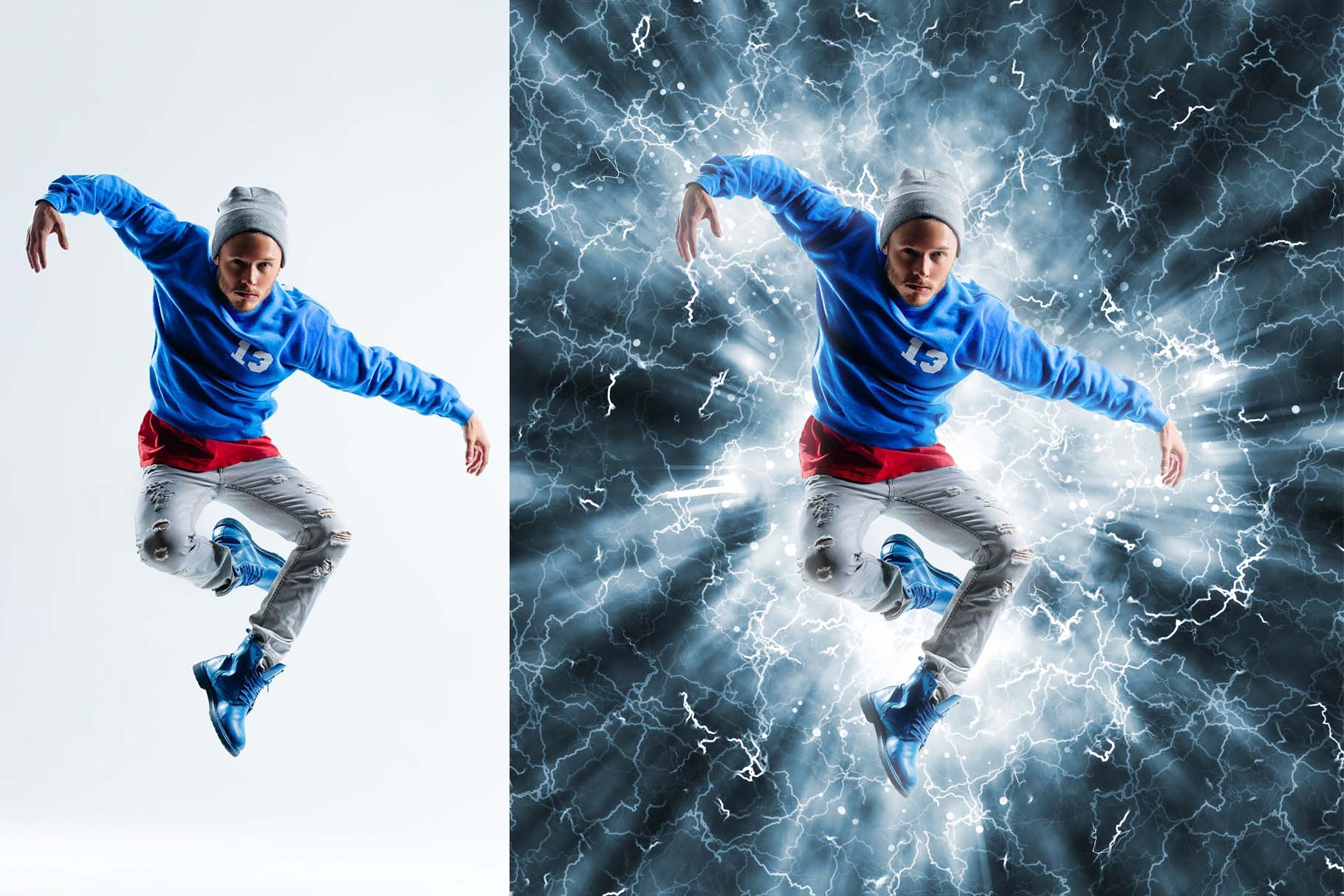 Thunder Burst Photoshop Action, Add-ons | GraphicRiver