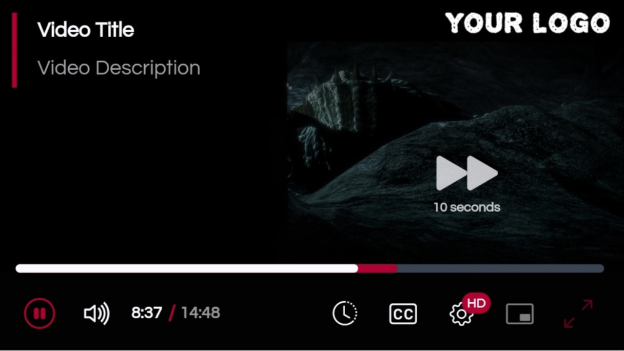 Videojs Cosmos Skin by UfoTheme | CodeCanyon