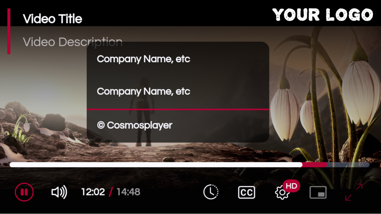Videojs Cosmos Skin by UfoTheme | CodeCanyon