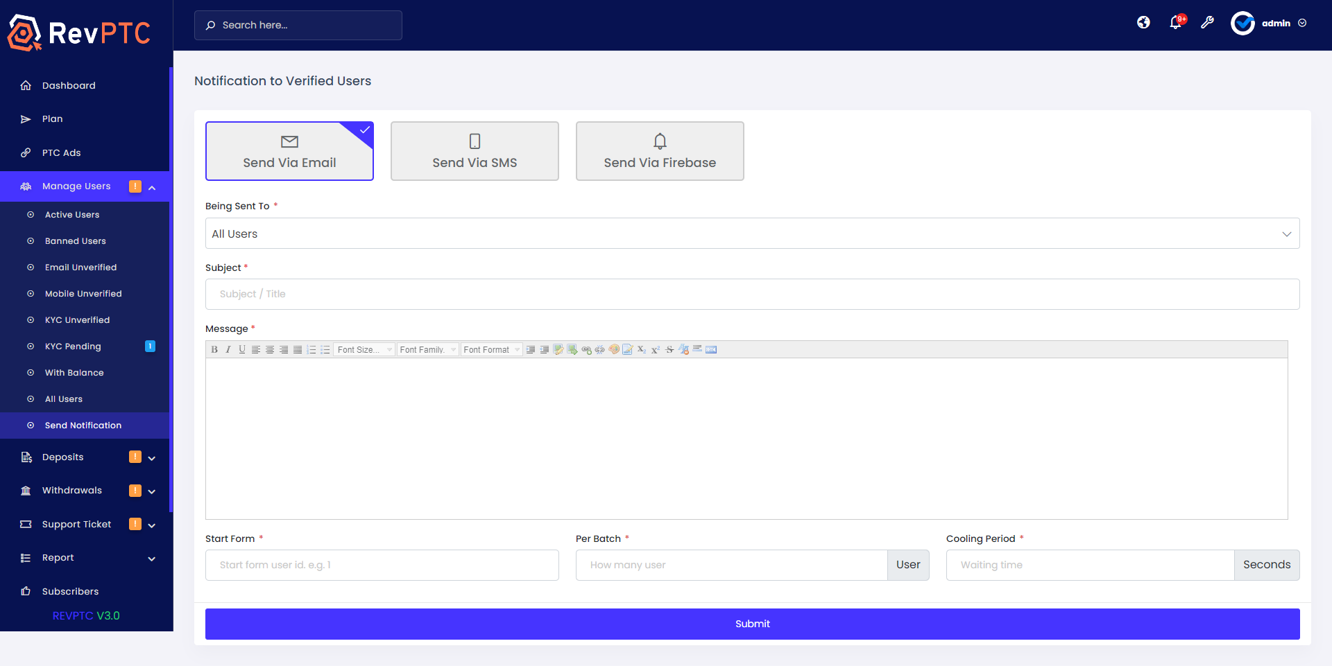 RevPTC - Multilevel Binary PTC Platform by ViserLab | CodeCanyon