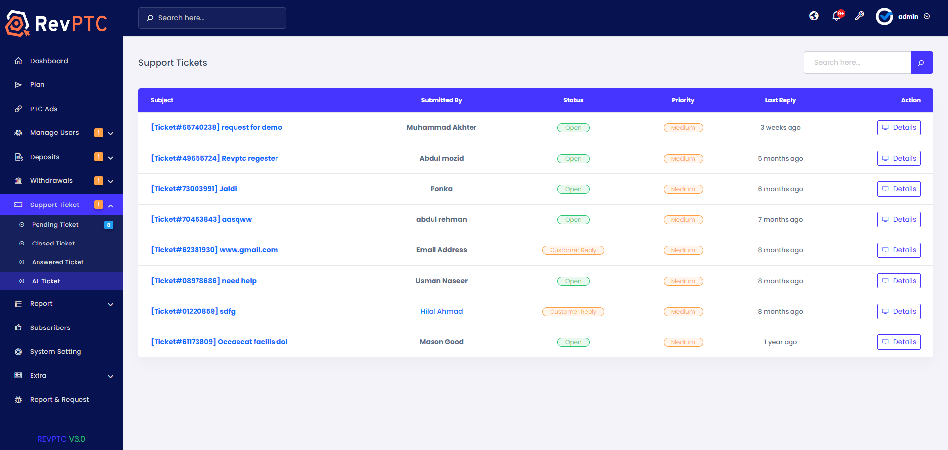 RevPTC - Multilevel Binary PTC Platform by ViserLab | CodeCanyon
