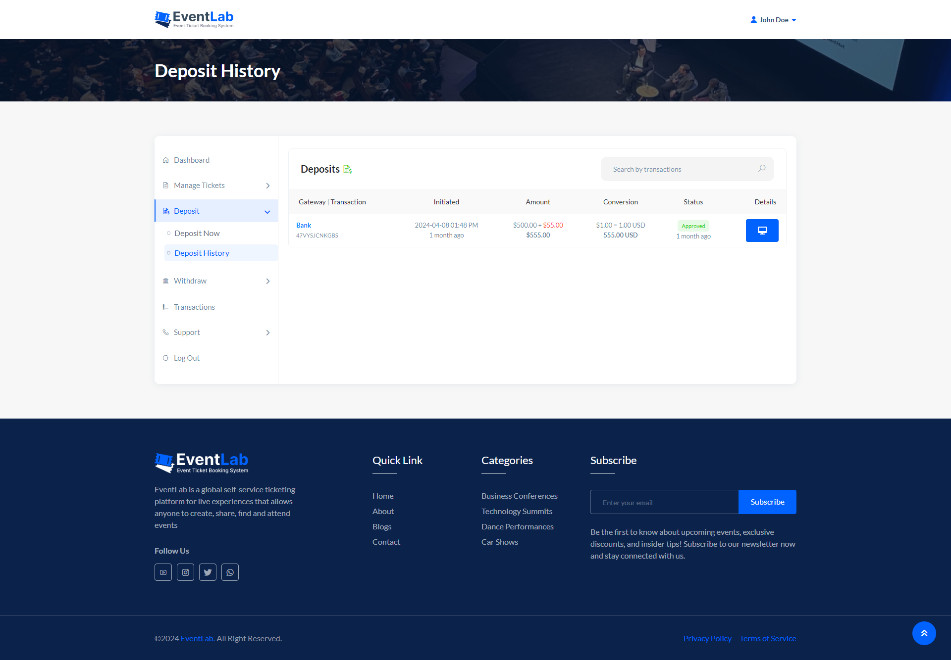 EventLab - Event Ticket Booking System by ViserLab | CodeCanyon