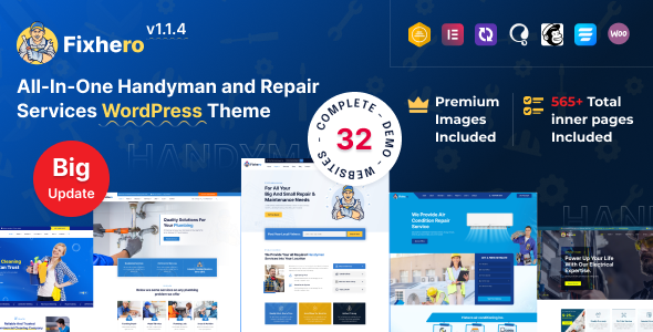 Fixhero - Handyman & Repair Services WordPress Theme by rs-theme ...