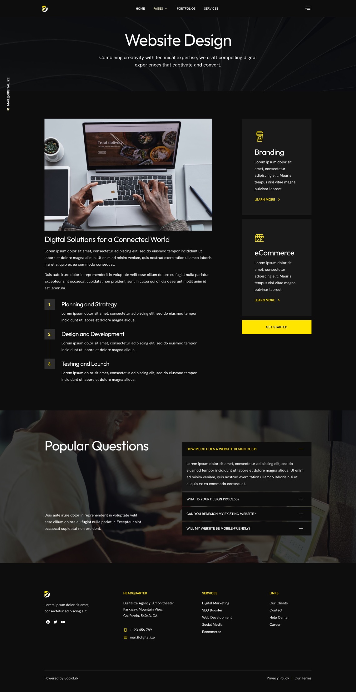 Digitalize - Creative Digital Agency & Portfolios Elementor Template ...