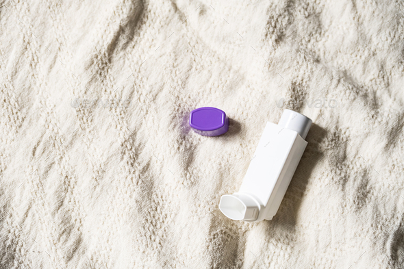 Asthma medication inhaler for emergency of allergic asthma attack ...