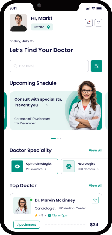 AppoinX - Doctor Appointment Booking React Native Expo App Ui Kit by pixelaxis