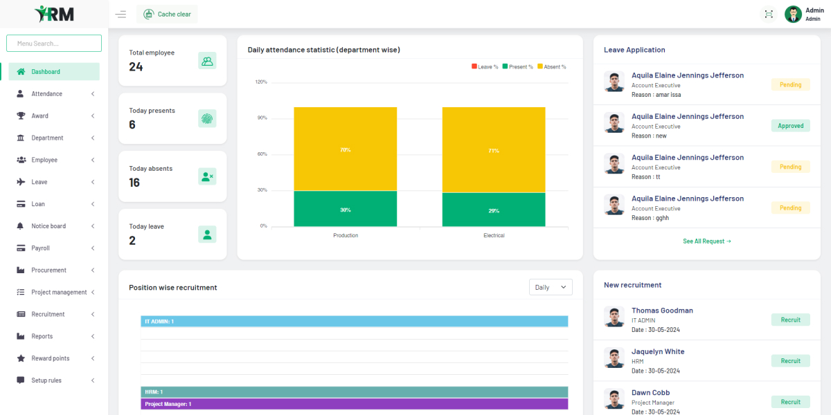 HR Manager - Human Resource Management System HR Software (HRMS) by bdtask
