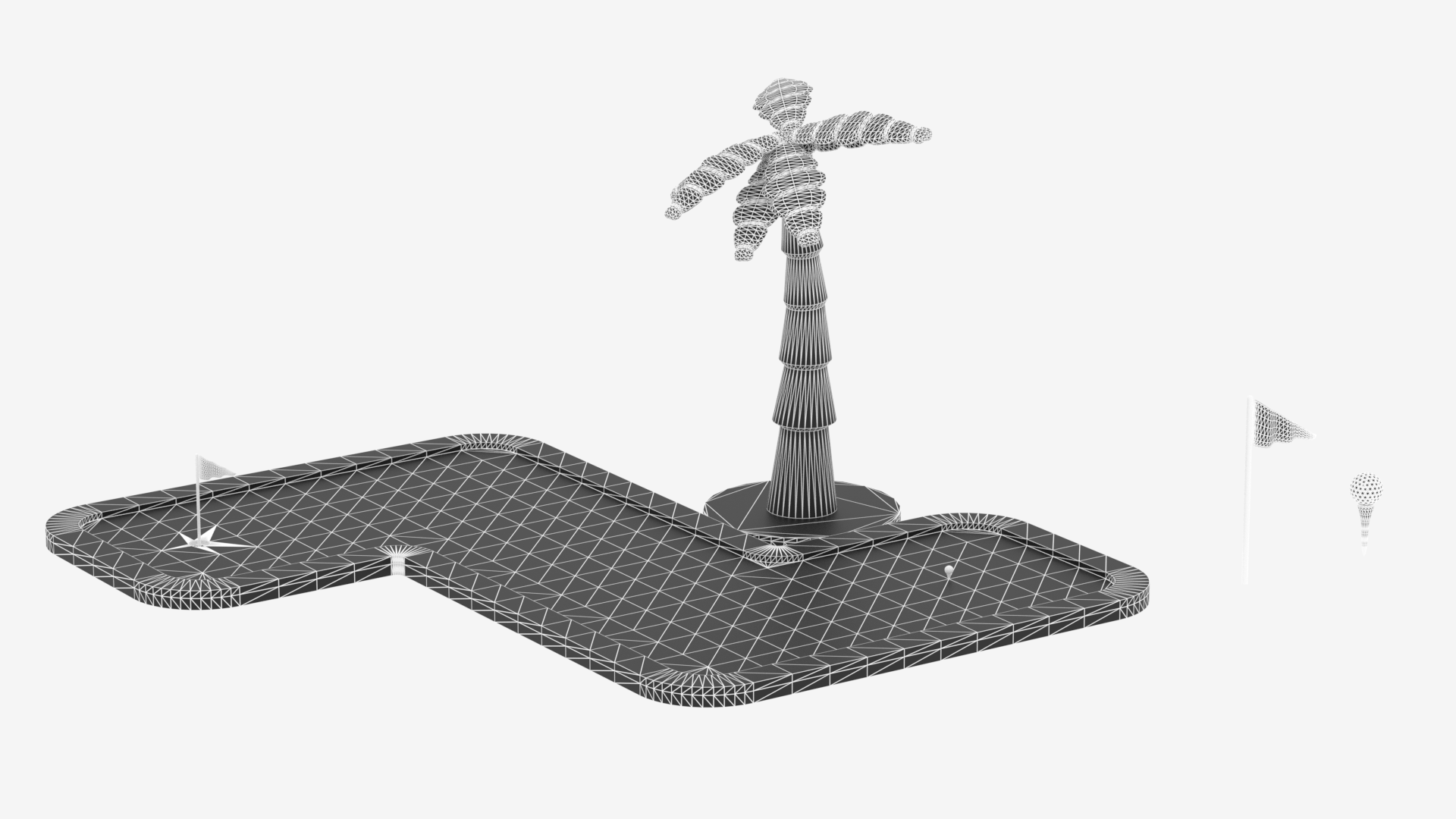 Cartoon Mini Golf Course 3D model by PhilipStorm | 3DOcean