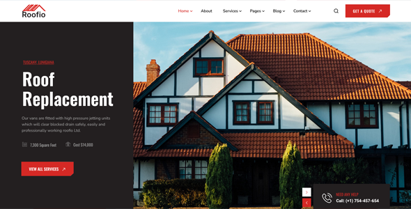 Roofio - Roofing Services WordPress Theme by rs-theme | ThemeForest