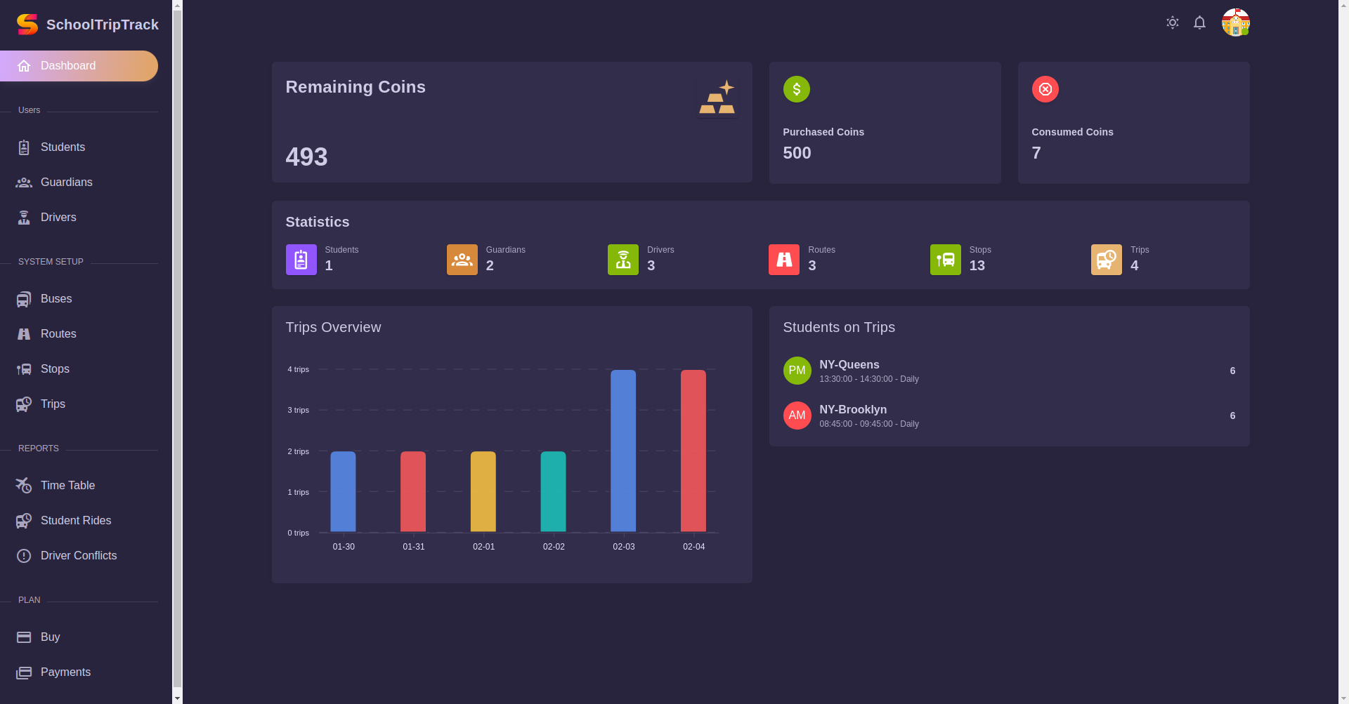 SchoolBusTrack-Multi School System for School Bus Tracking-Two Flutter ...