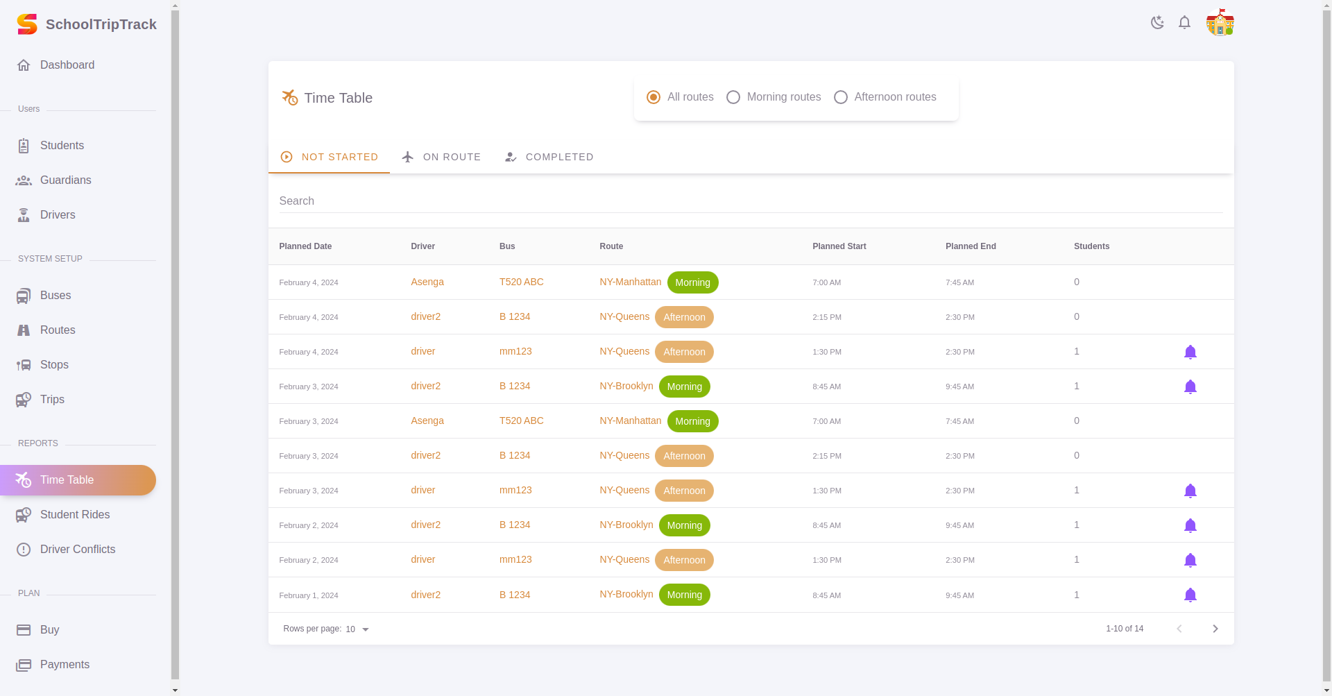 SchoolBusTrack-Multi School System for School Bus Tracking-Two Flutter ...