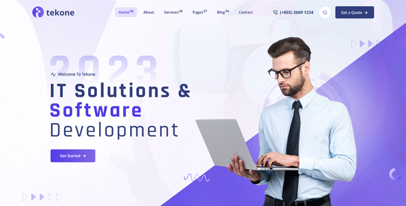 Tekone - IT Solutions & Technology WordPress Theme by rs-theme ...