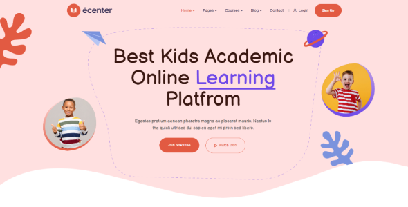 Ecenter - Education WordPress Theme by rs-theme | ThemeForest
