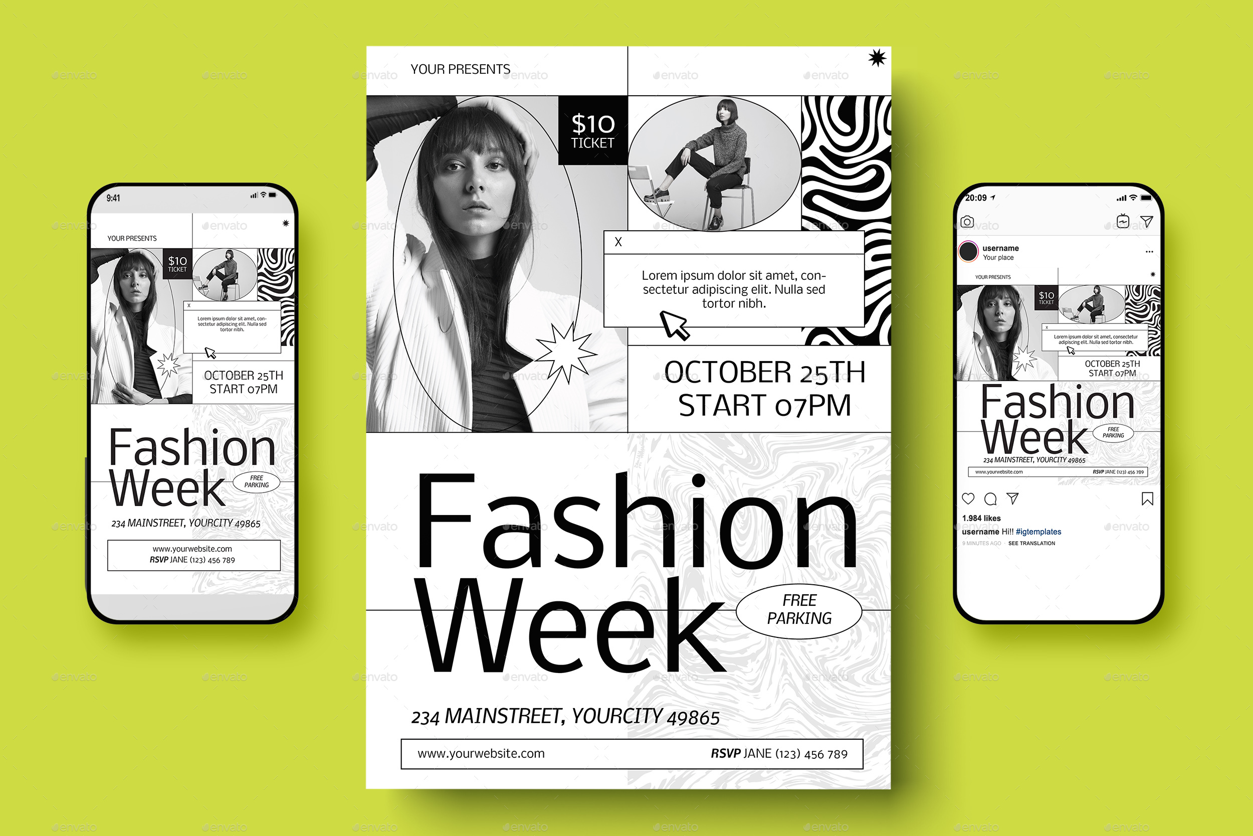 Fashion Show Flyer, Print Templates | GraphicRiver