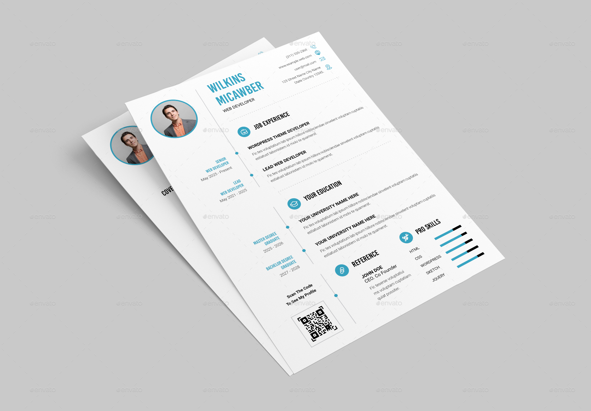 Clean Resume, Print Templates | GraphicRiver