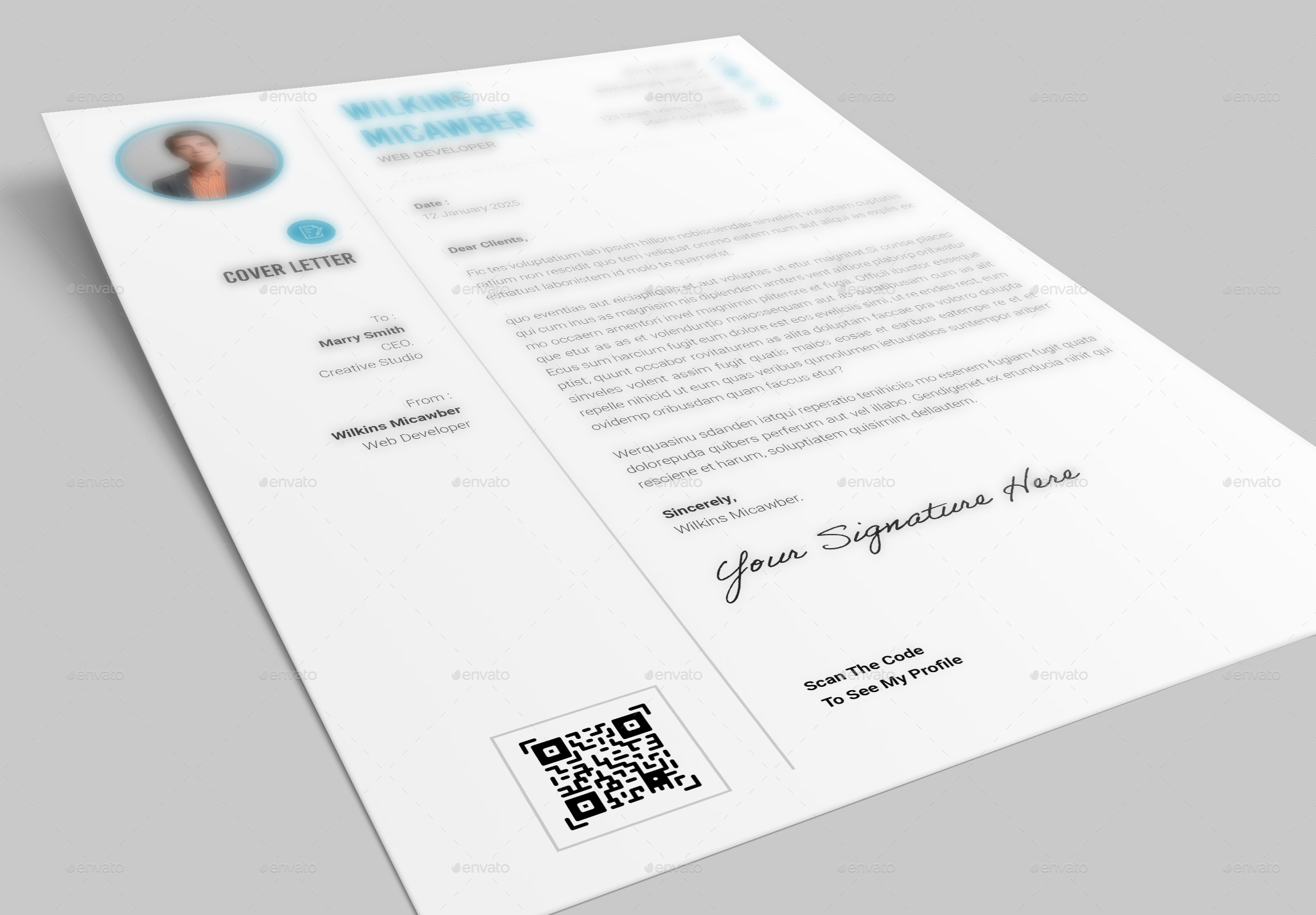 Clean Resume, Print Templates | GraphicRiver