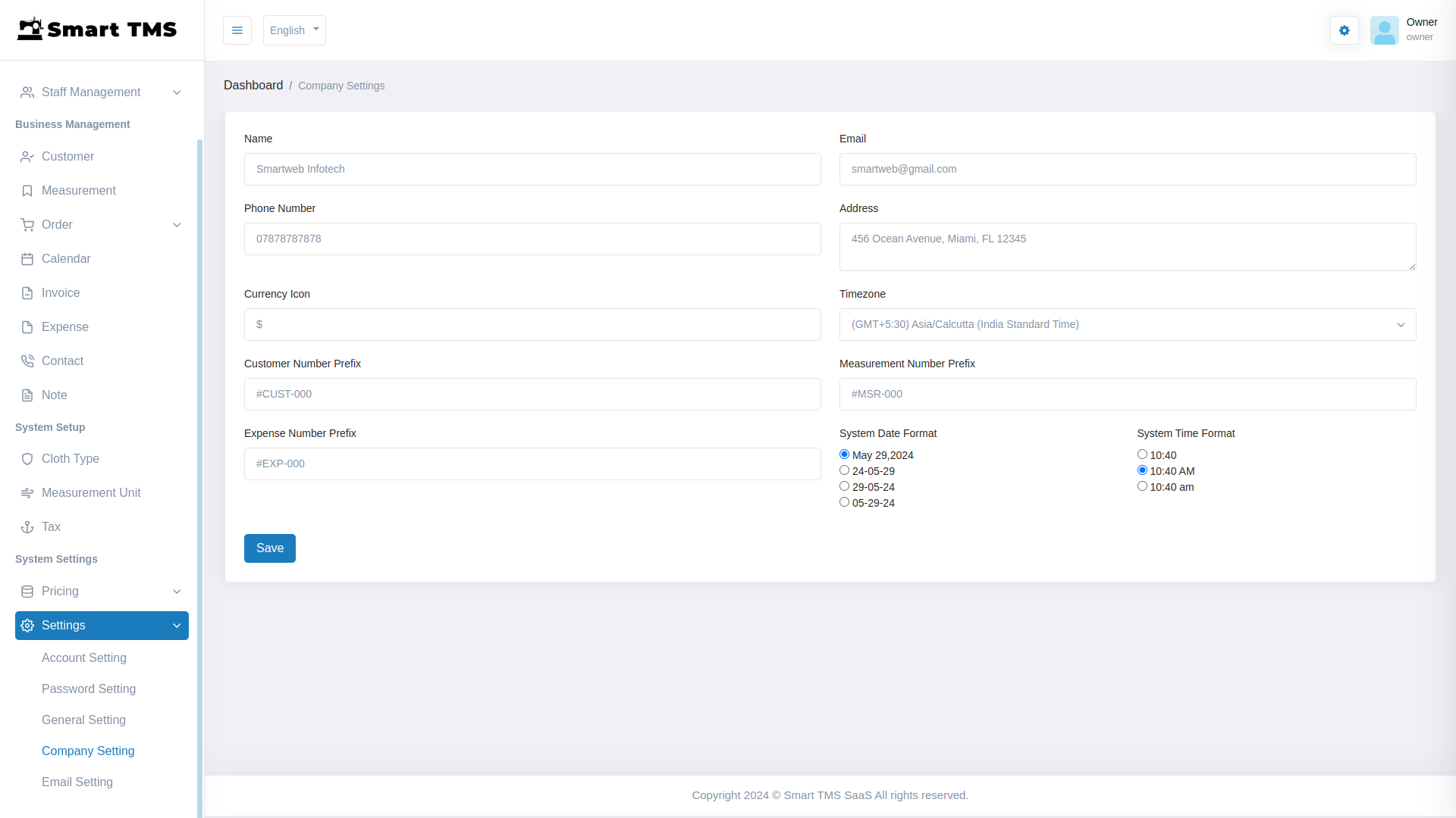 Smart TMS SaaS - Tailor Management System by smartwebinfotech | CodeCanyon