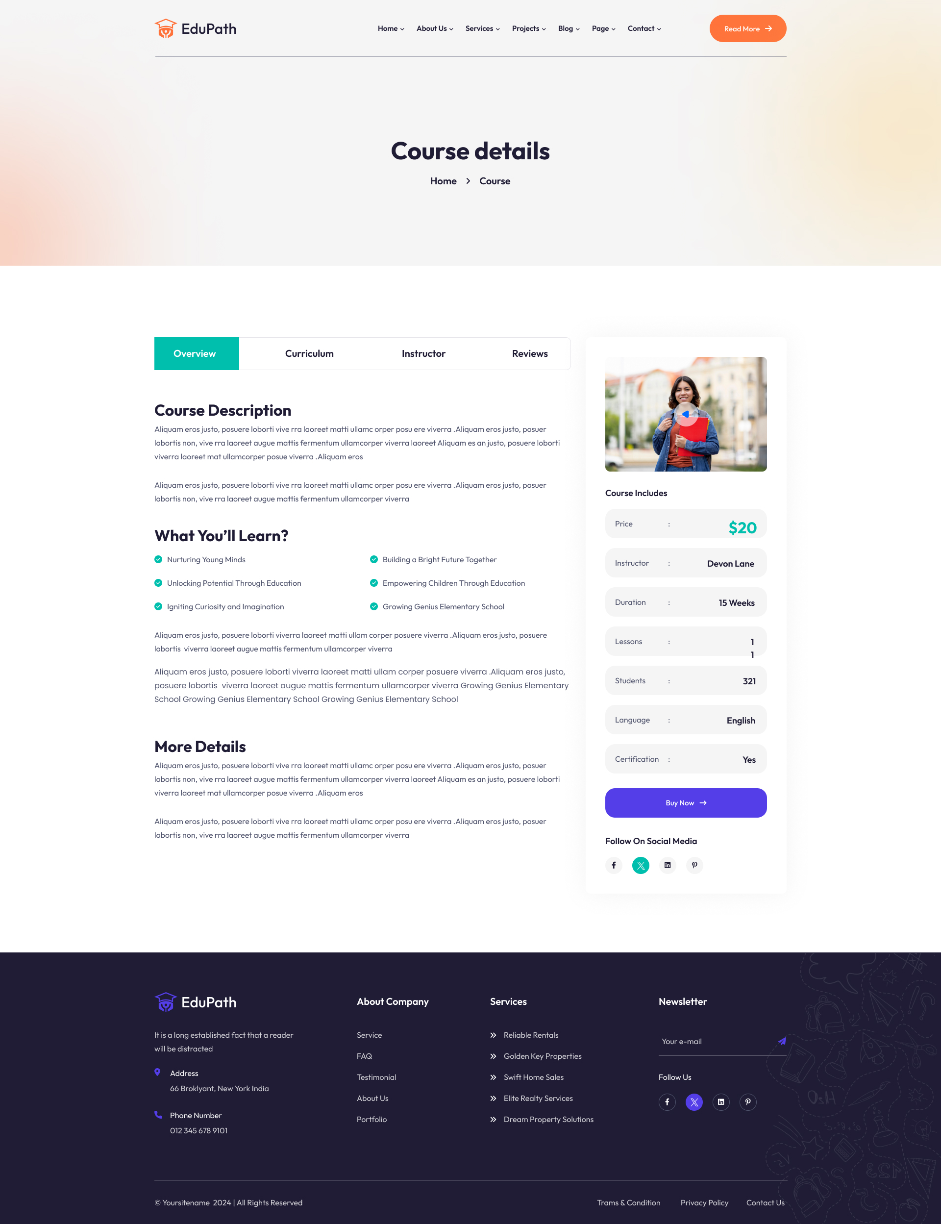 Edupath - Education & Online Course Figma Template by Mugli | ThemeForest