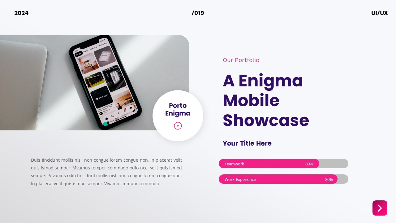 Enigma - UI/UX Mobile PowerPoint Template, Presentation Templates ...
