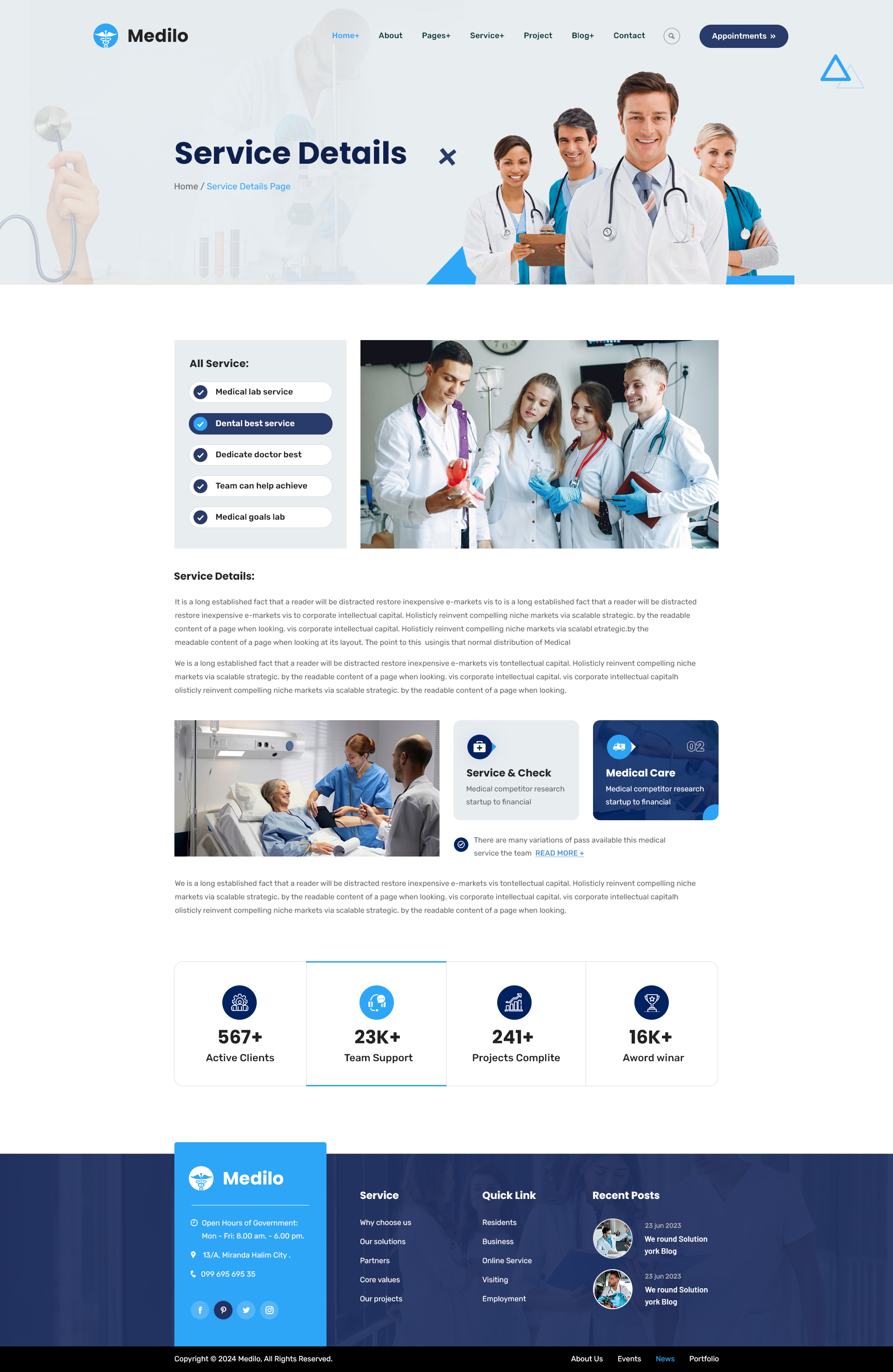 Medilo- Medical & Health Figma Template by ThemeServices | ThemeForest