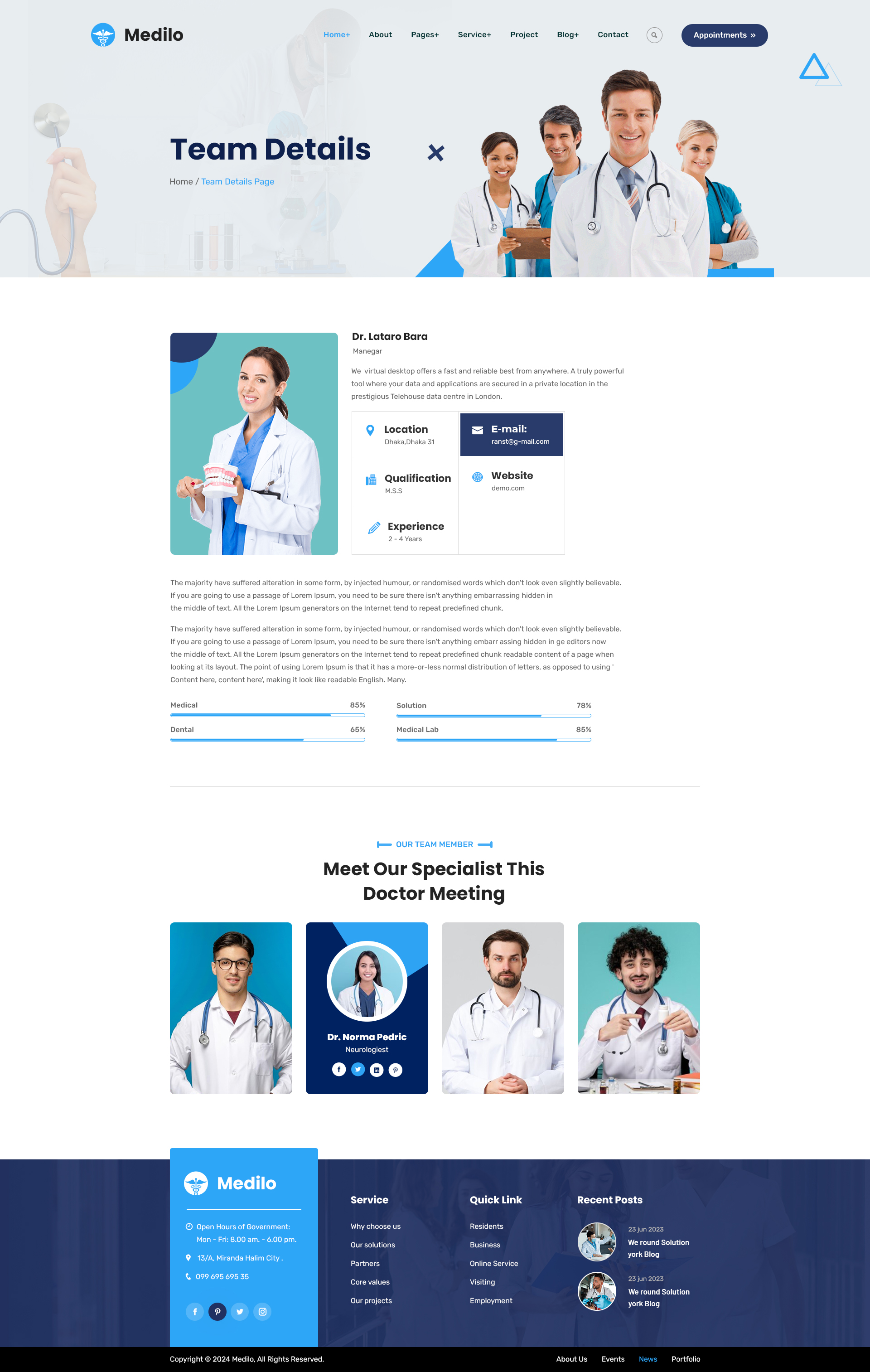 Medilo- Medical & Health Figma Template by ThemeServices | ThemeForest