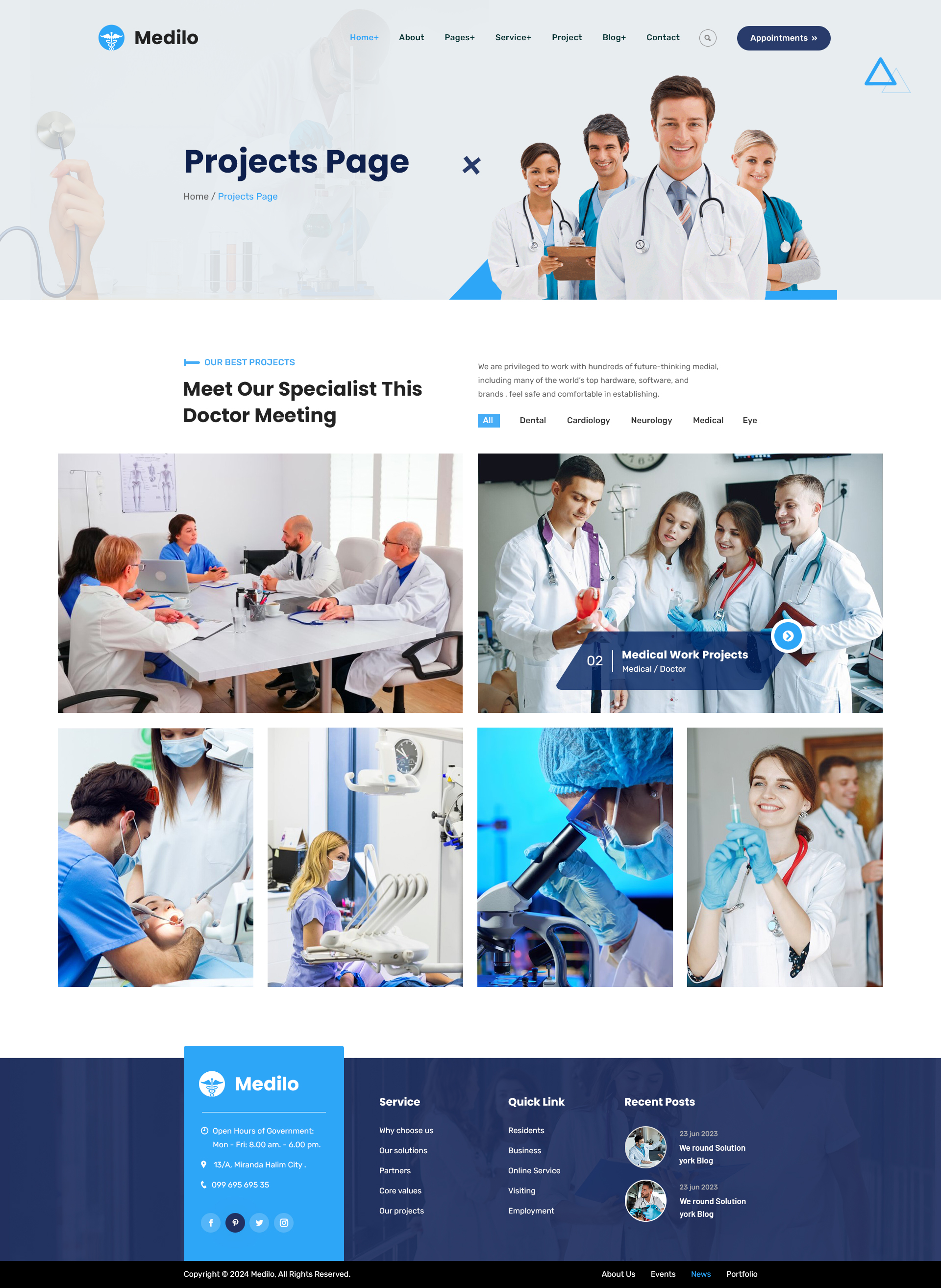 Medilo- Medical & Health Figma Template by ThemeServices | ThemeForest