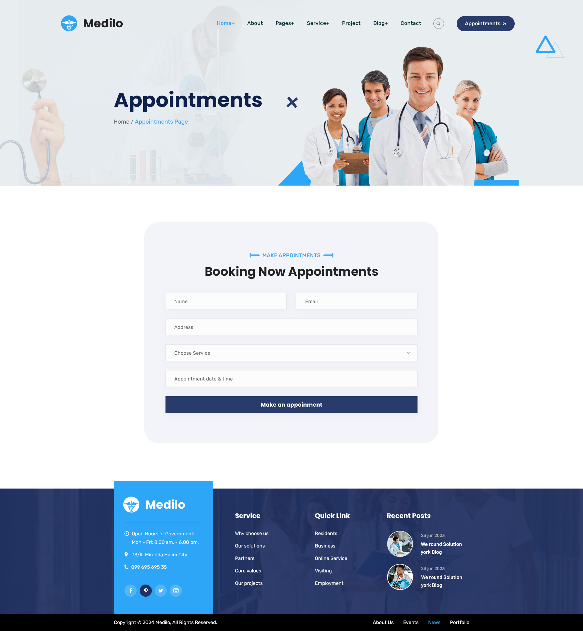 Medilo- Medical & Health Figma Template by ThemeServices | ThemeForest