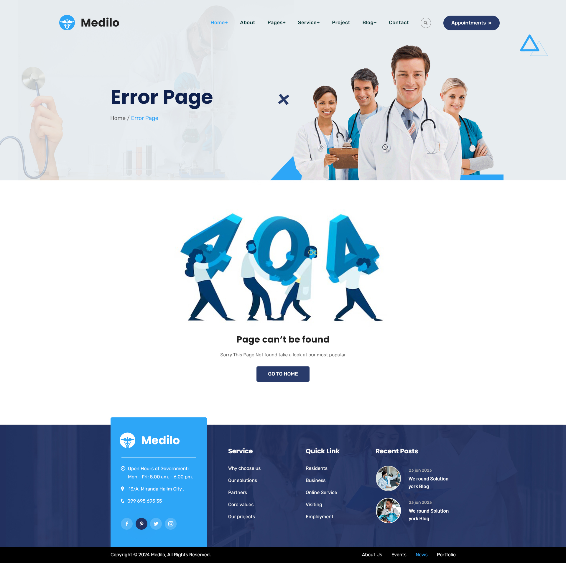 Medilo- Medical & Health Figma Template by ThemeServices | ThemeForest
