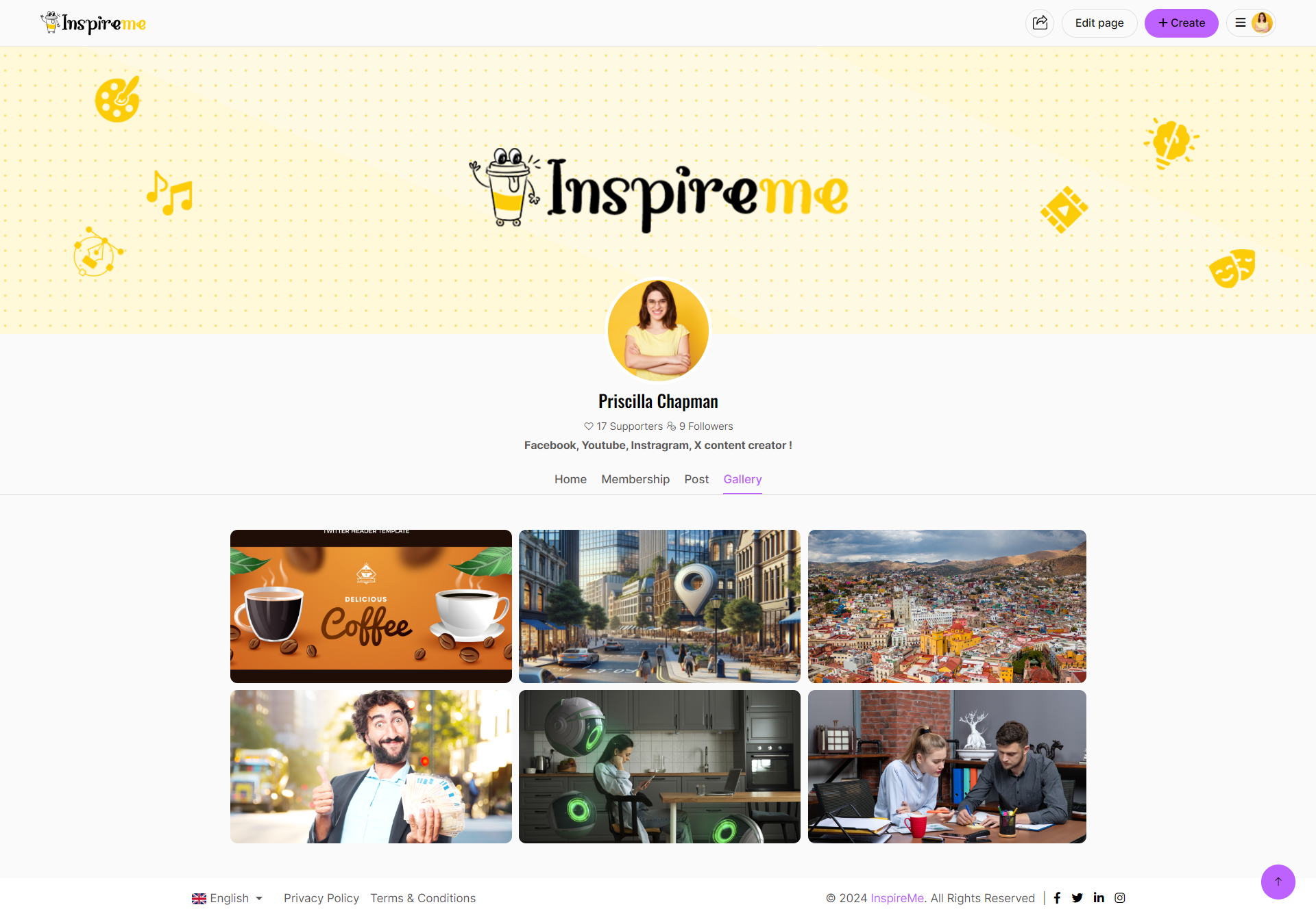 InspireMe - Inspiring Creative Work as SaaS by ViserLab | CodeCanyon