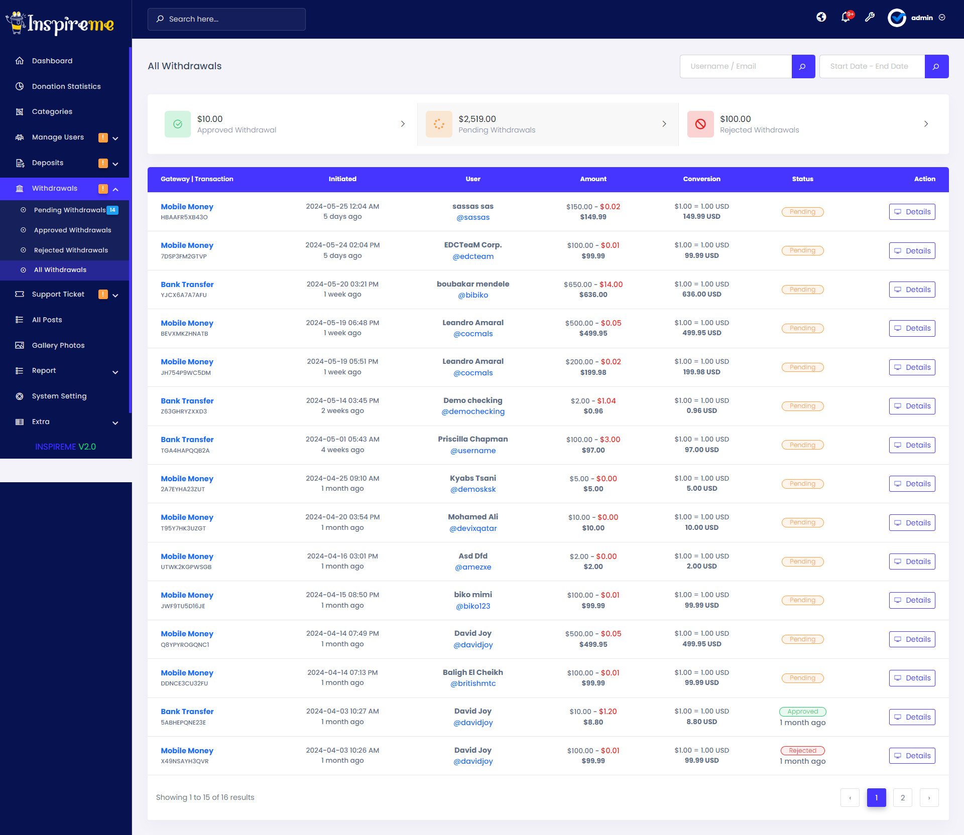 InspireMe - Inspiring Creative Work as SaaS by ViserLab | CodeCanyon