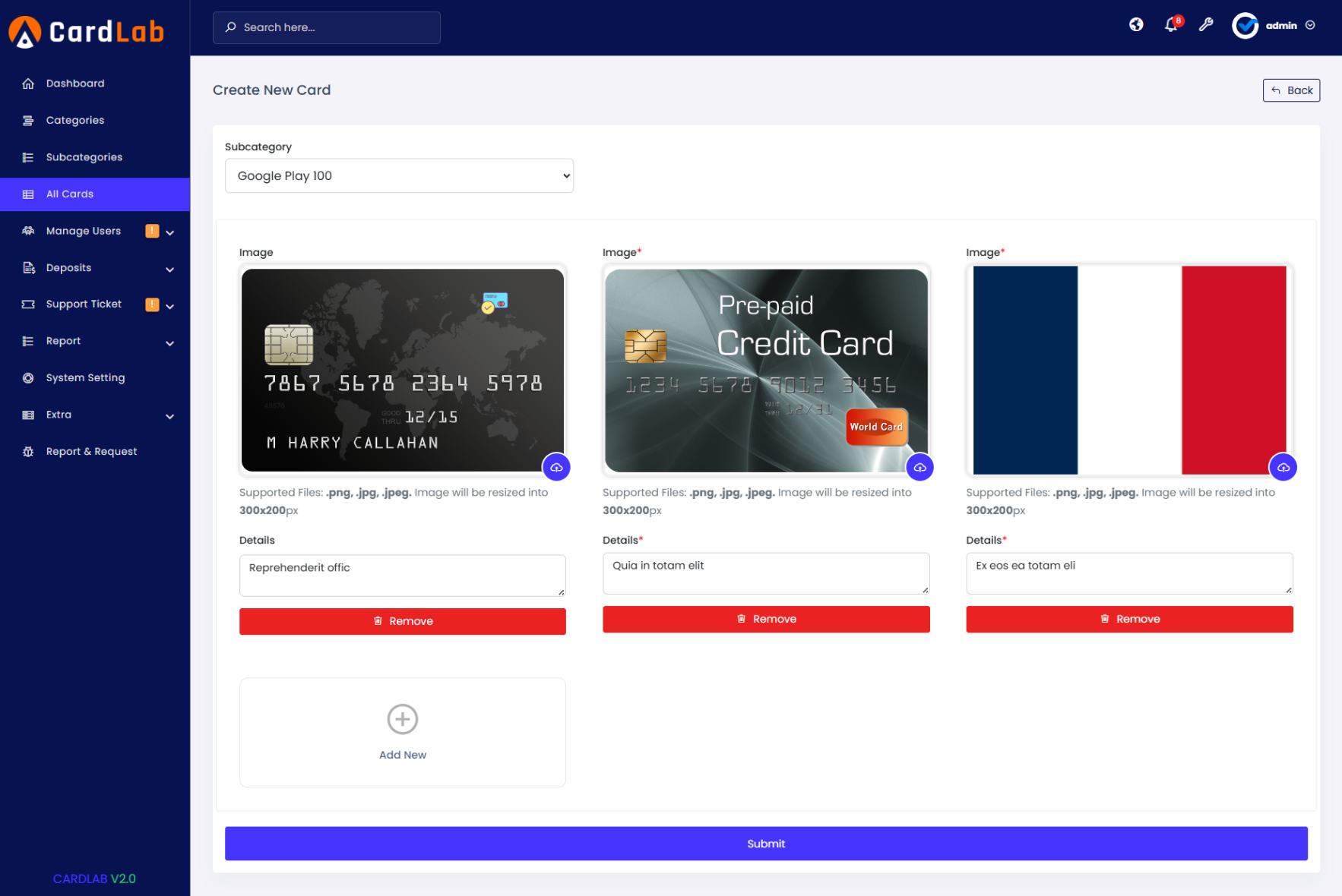CardLab - Prepaid Card Selling Platform by ViserLab | CodeCanyon