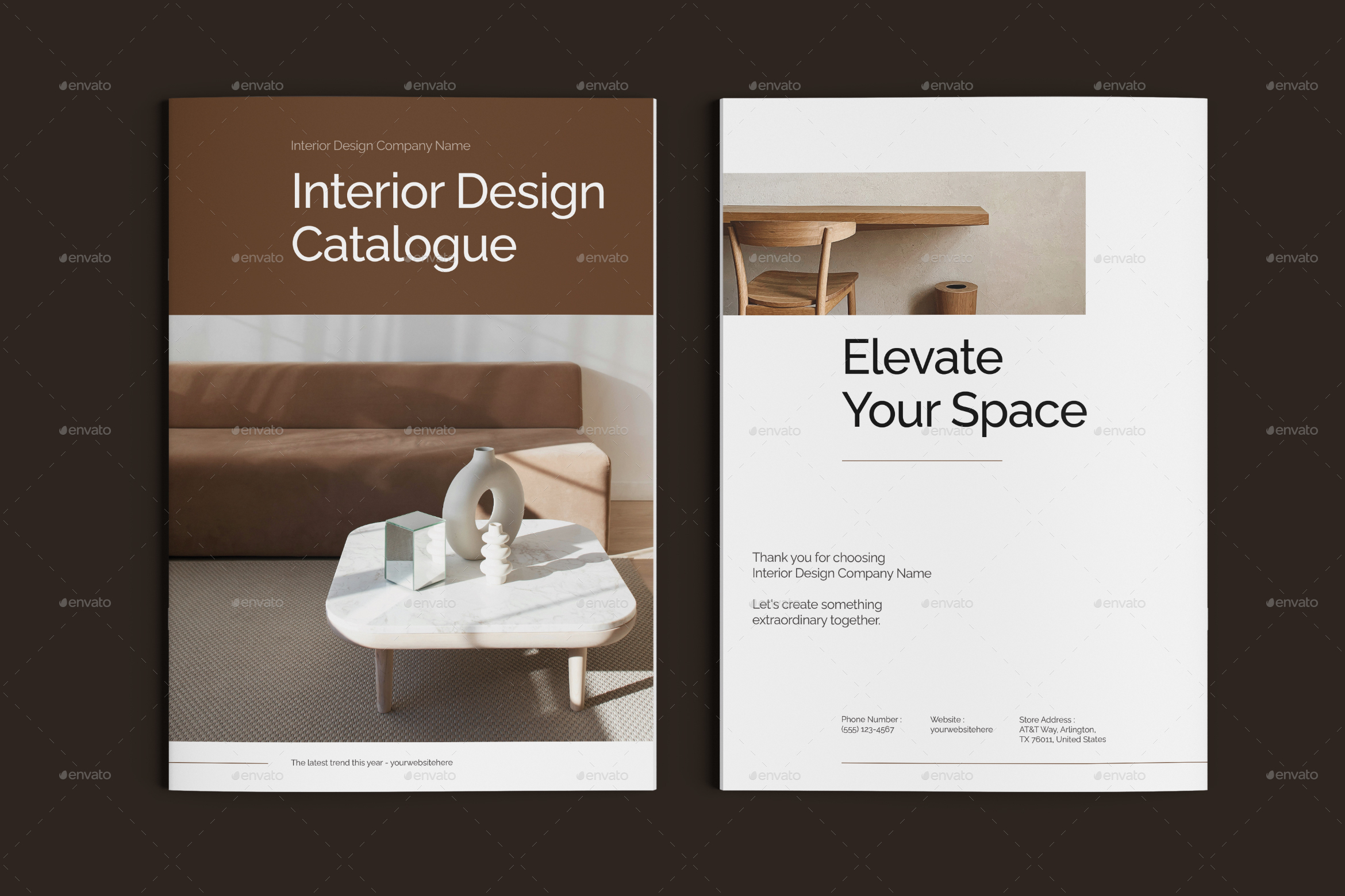 Interior Design Product Catalog Template, Print Templates | GraphicRiver